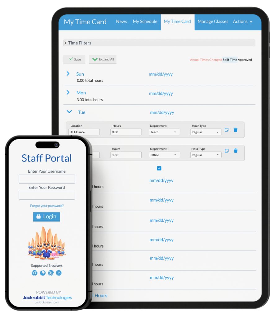 Dance Studio Time Clock & Employee Management | Scheduling & More